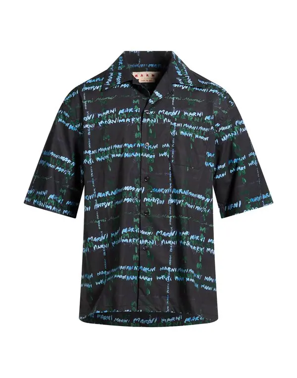 Marni Shirt Ivory Size Cotton - Black