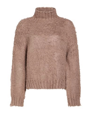 ROBERTO COLLINA Turtleneck Taupe Size Silk - Grey