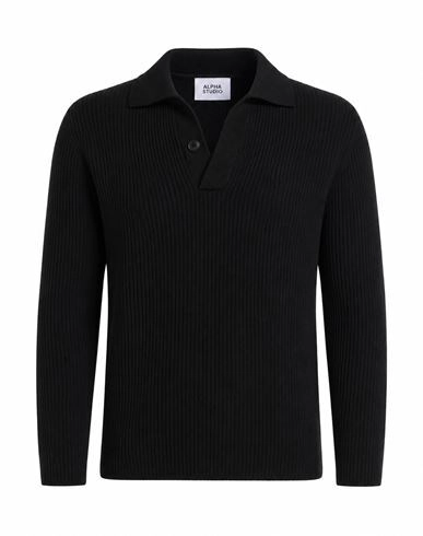 Alpha Studio Sweater Size Merino Wool - Black