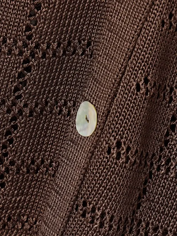 Calle Del Mar Open-knit Shirt