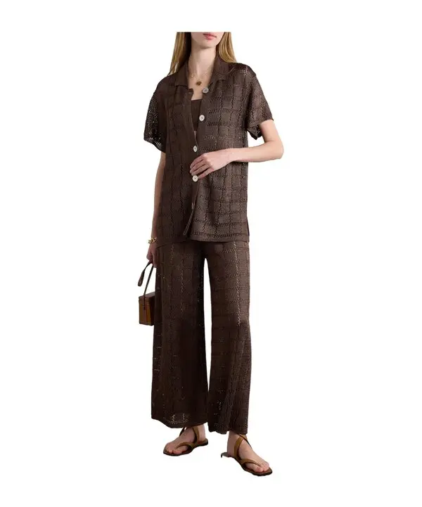 Calle Del Mar Open-knit Shirt