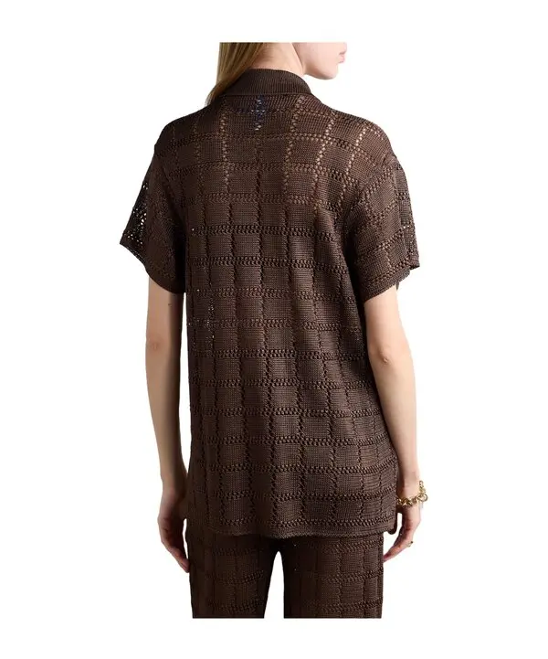 Calle Del Mar Open-knit Shirt