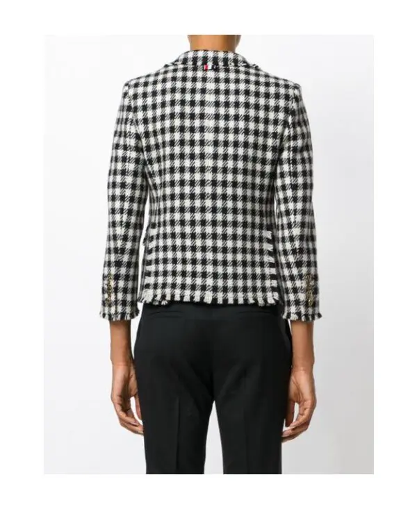 Thom Browne Plaid Cashmere Suit Jacket