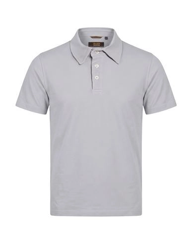 MOORER Polo Shirt Size Cotton, Elastane - Grey