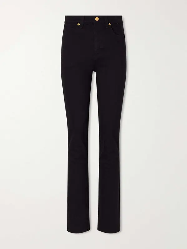 JAMIE HALLER The Slim Stovepipe Skinny-leg Denim Pants