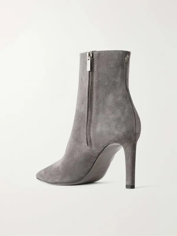 JIMMY CHOO Frankie 85 Suede Ankle Boots