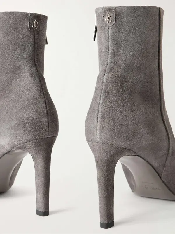 JIMMY CHOO Frankie 85 Suede Ankle Boots