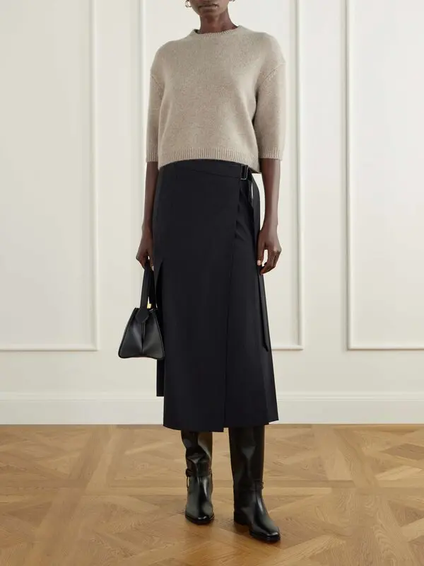 JIMMY CHOO Lawton Knotted Leather Knee Boots