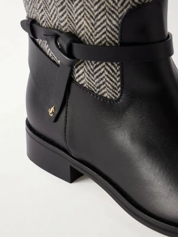 JIMMY CHOO Lawton Knee High Boots - Black