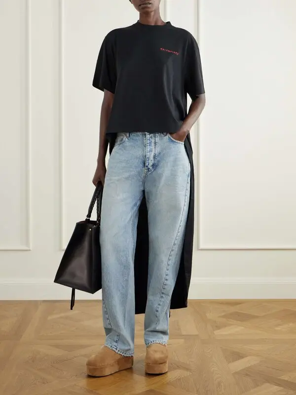 Balenciaga Alaska Platform Suede Mules