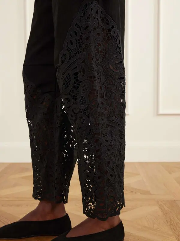 Sea Shiloh Embroidered Barrel-leg Jeans