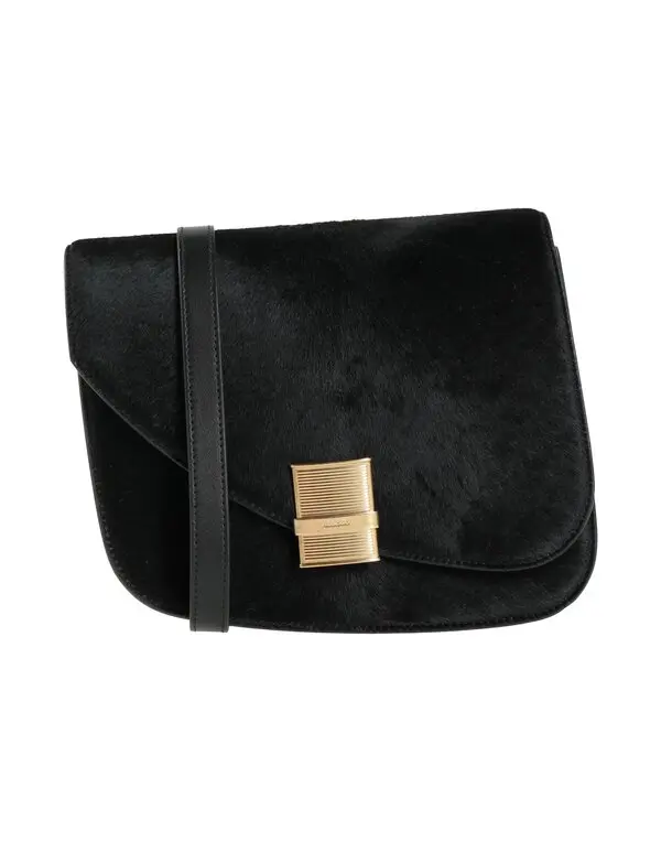 FERRAGAMO Calf Hair Flap Bag
