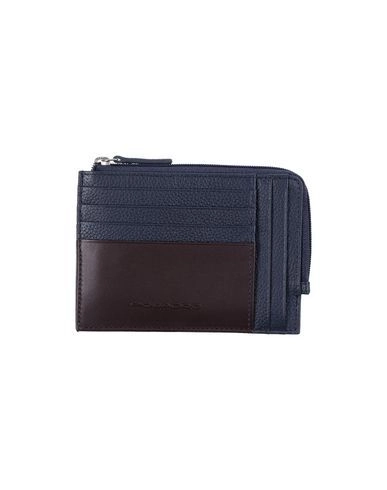PIQUADRO Document Holder Bovine Leather - Blue