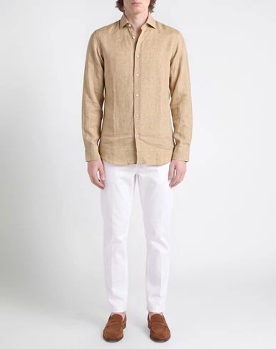 MOORER Shirt Sand Size Linen