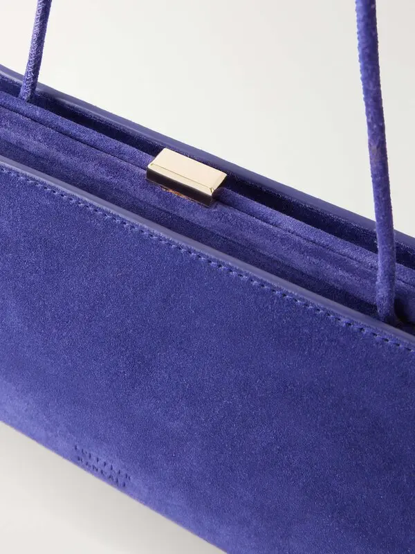 LOEFFLER RANDALL Zella Suede Clutch - Purple