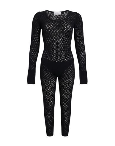 LANEUS Jumpsuit Size Merino Wool, Polyacrylic, Polyester, Polyamide - Black