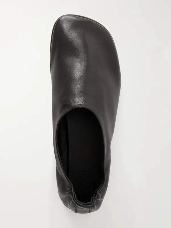 LEMAIRE Glove Leather Slip-on Shoes - Brown