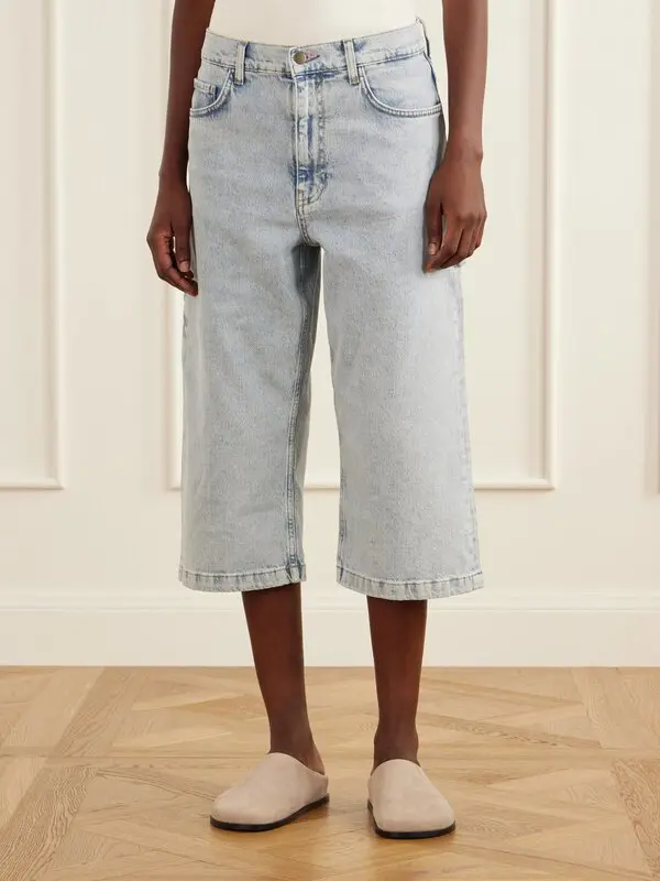 SANDERLAK Low-rise Wide-leg Jeans