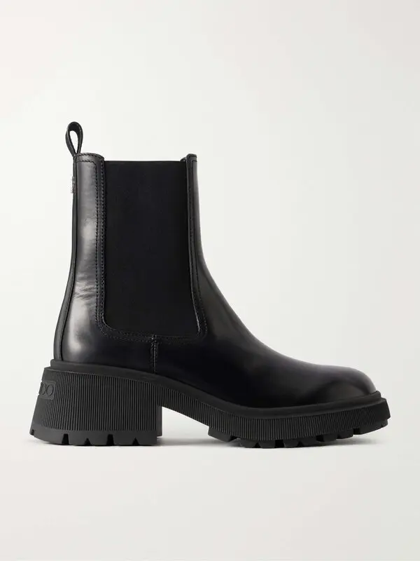 JIMMY CHOO Tamia Leather Ankle Boots