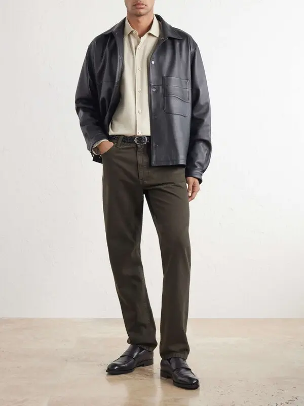 Zegna Roccia Slim-fit Garment-dyed Jeans