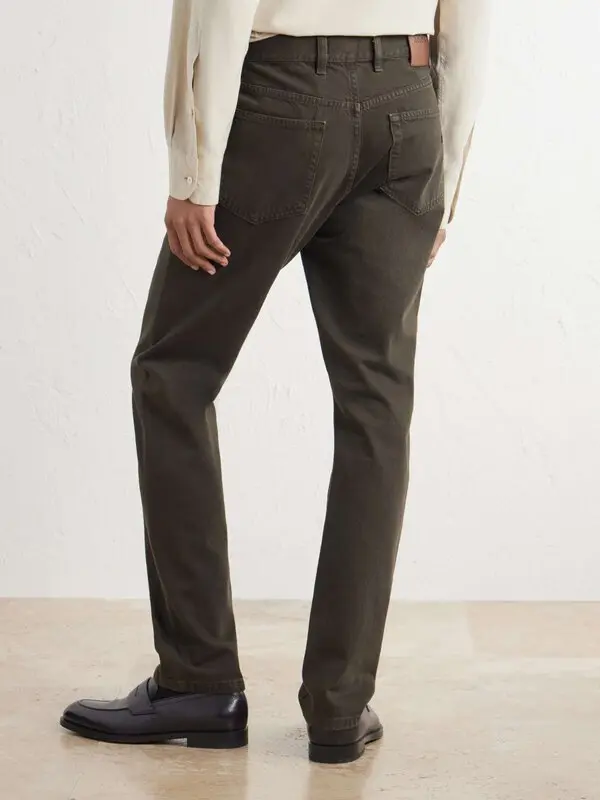 Zegna Roccia Slim-fit Garment-dyed Jeans