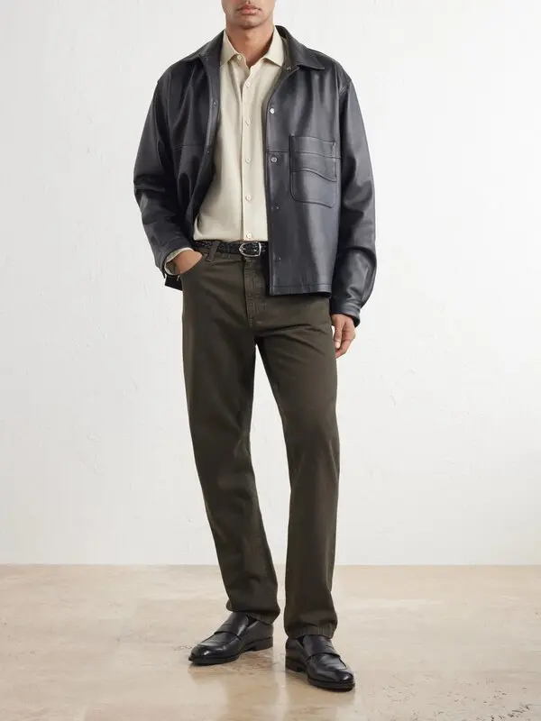 Zegna Roccia Slim-fit Garment-dyed Jeans