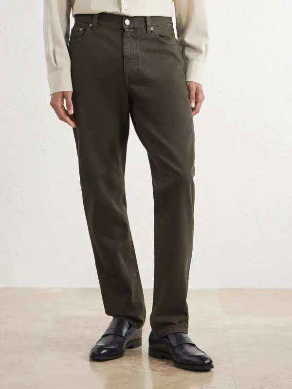 Zegna Roccia Slim-fit Garment-dyed Jeans