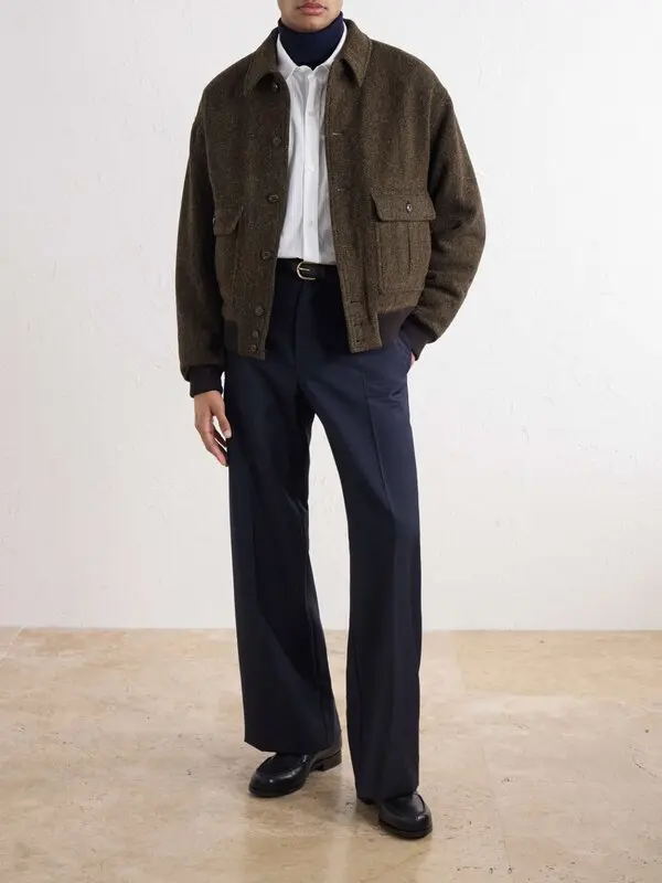 VALSTAR Colin Virgin Wool Bomber Jacket