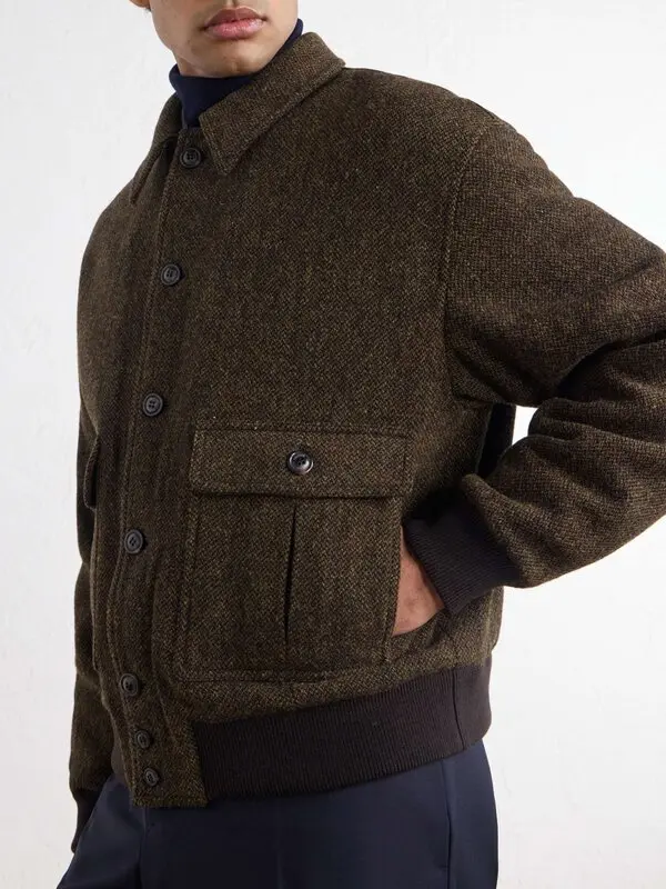 VALSTAR Colin Virgin Wool Bomber Jacket