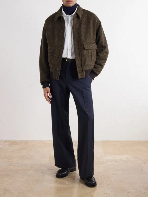 VALSTAR Colin Virgin Wool Bomber Jacket