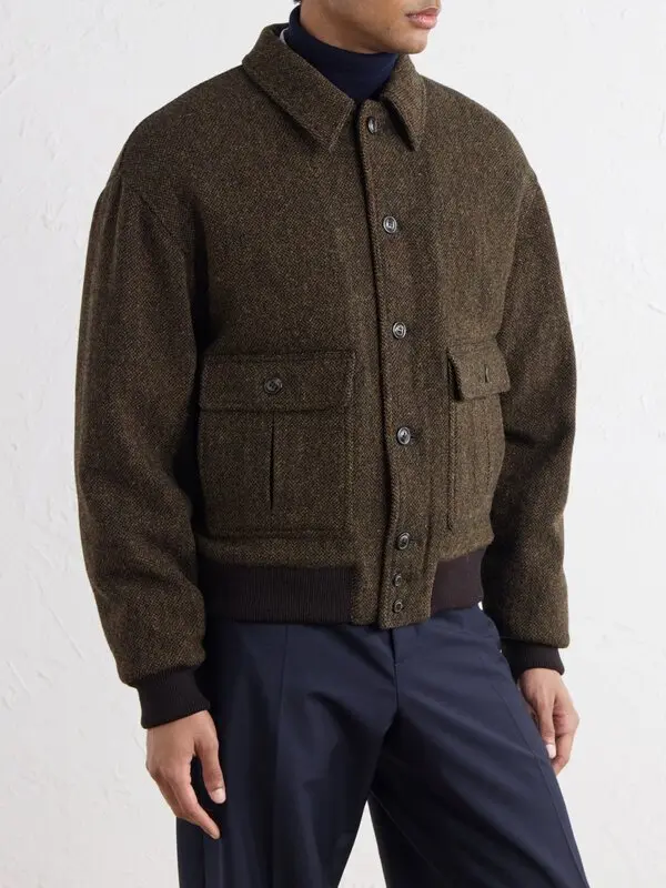 VALSTAR Colin Virgin Wool Bomber Jacket