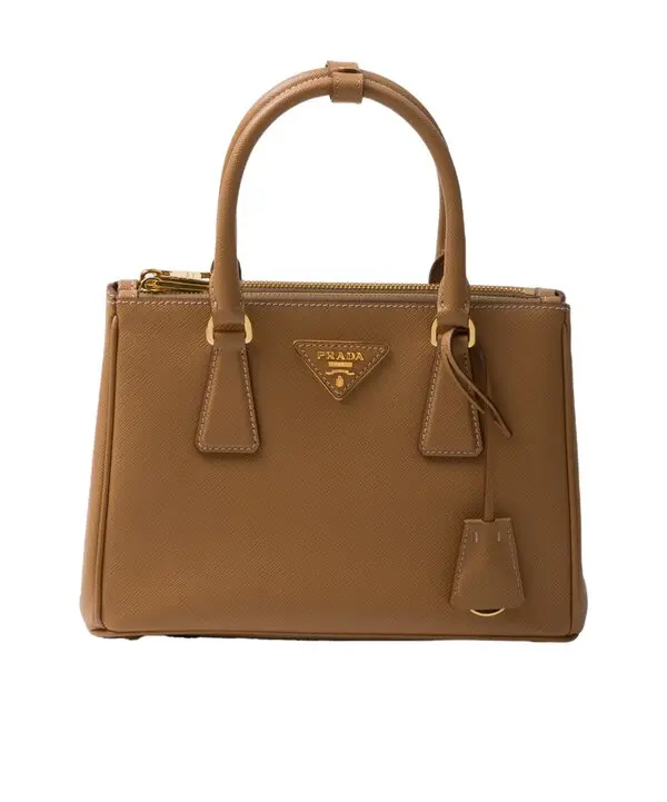 Prada Galleria Small Saffiano Leather Bag - Neutral Color
