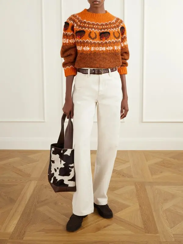BODE Fair Isle Alpaca-blend Sweatshirt