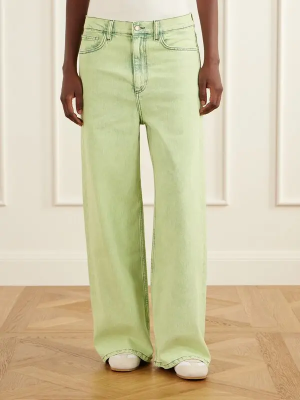 SANDERLAK Mid-rise Wide-leg Jeans