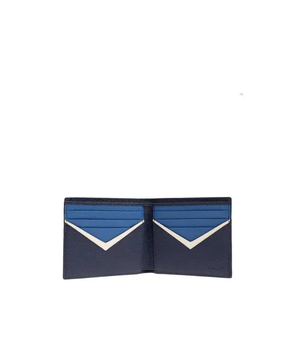 Bally Logo Detailed Bi-fold Wallet