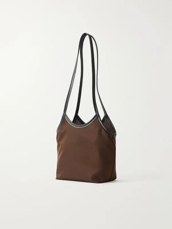 VALESQUE Cami Leather-trimmed Shoulder Bag