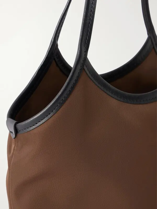 VALESQUE Cami Leather-trimmed Shoulder Bag