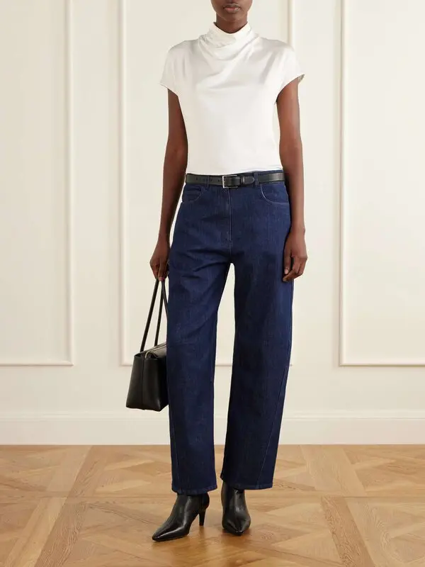 Another Tomorrow High-rise Organic Barrel-leg Jeans