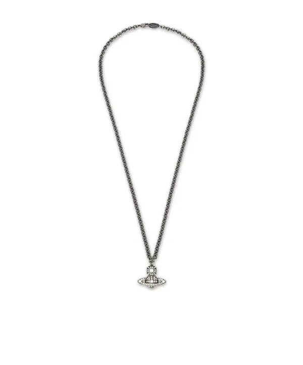 VIVIENNE WESTWOOD Orb-pendant Necklace - Gray