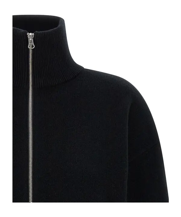 Extreme Cashmere High-neck Zip Cardigan