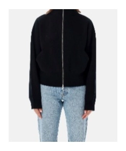 Extreme Cashmere High-neck Zip Cardigan