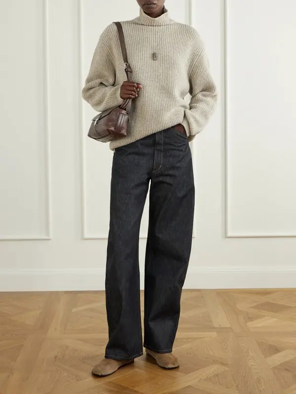 LEMAIRE High-waist Barrel-leg Jeans