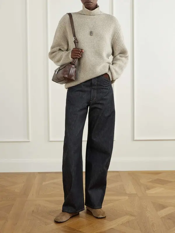 LEMAIRE High-waist Barrel-leg Jeans