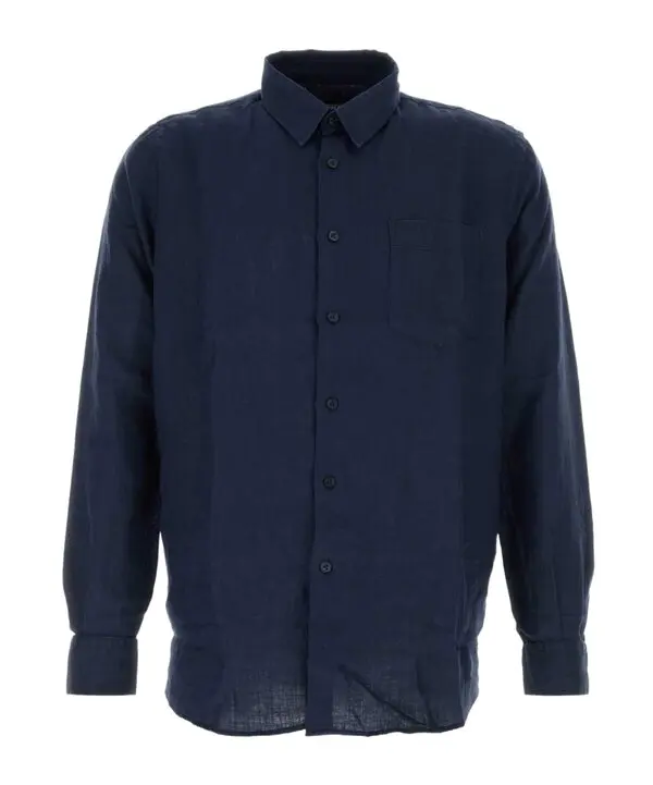 Vilebrequin Long Sleeve Pocket Linen Shirt