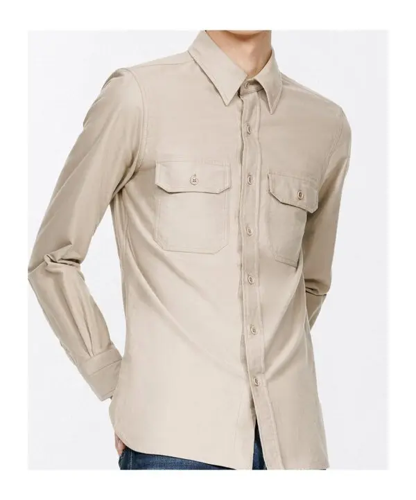 TOM FORD Corduroy Military-style Shirt