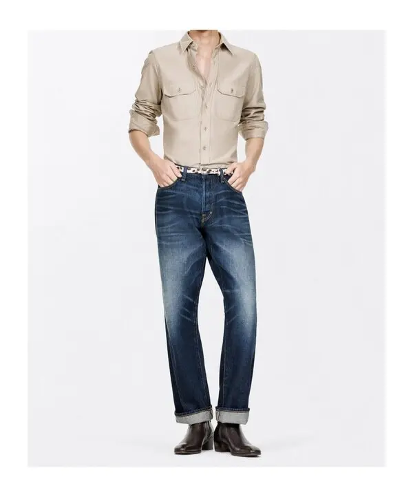 TOM FORD Corduroy Military-style Shirt