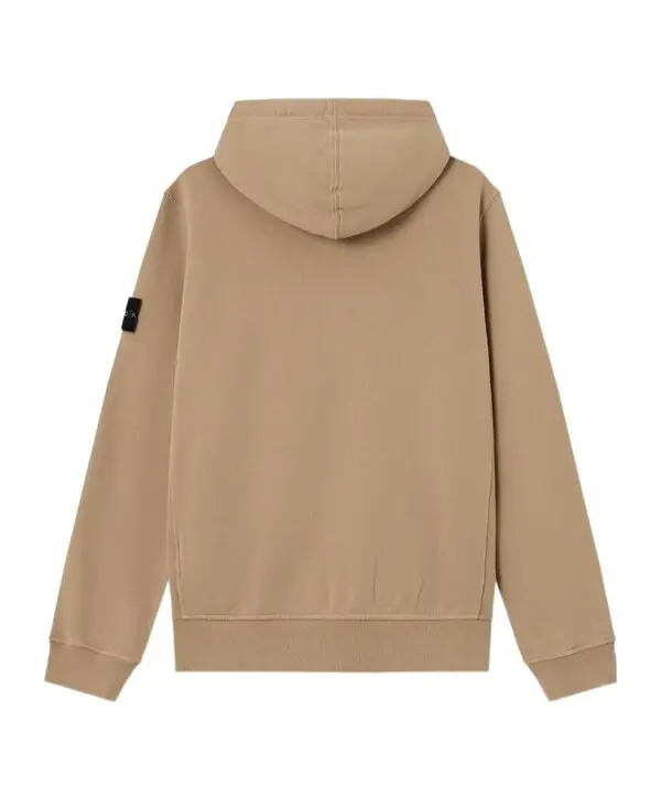 Stone Island Regular-fit Zip-up Hooded Sweatshirt With Ribbed Inserts