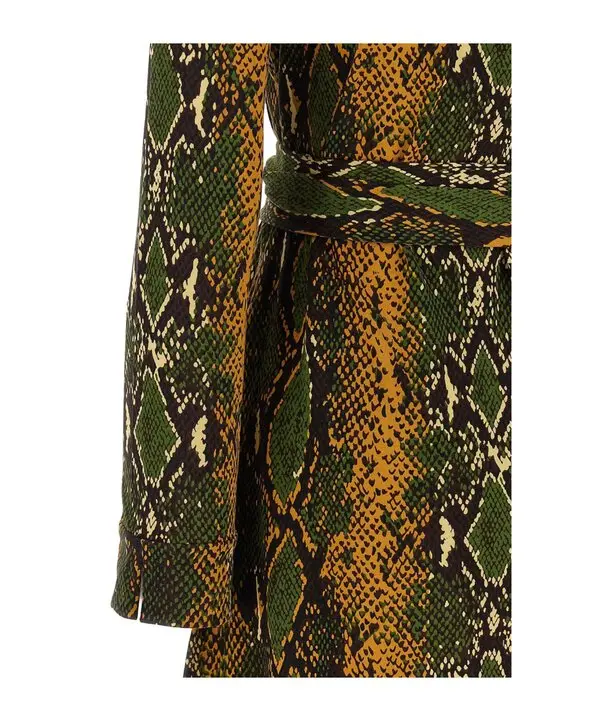 Diane Von Furstenberg Printed Silk Wrap Dress