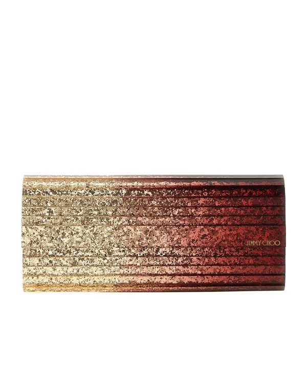 JIMMY CHOO Horizontal-ribbed Clutch - Multi-color