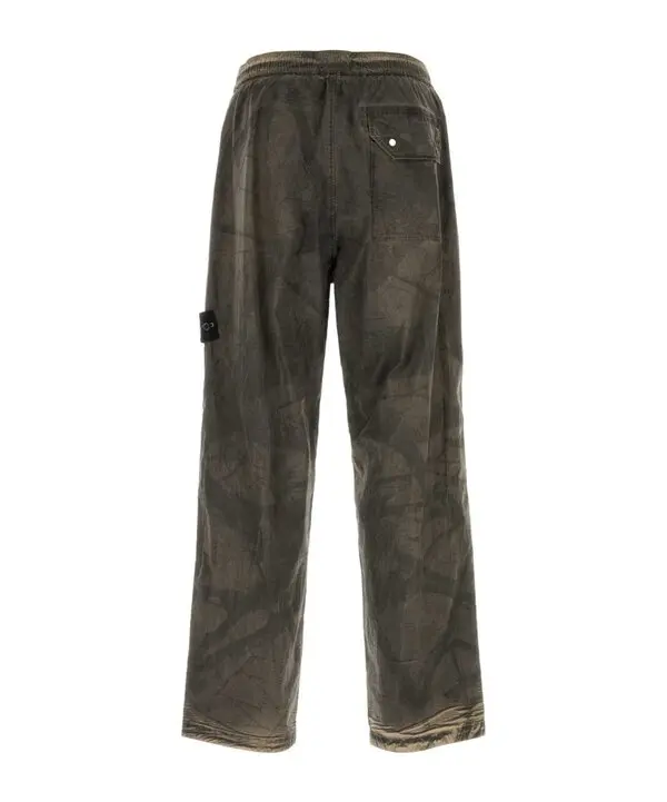 Stone Island Elastic Waist Casual Pants